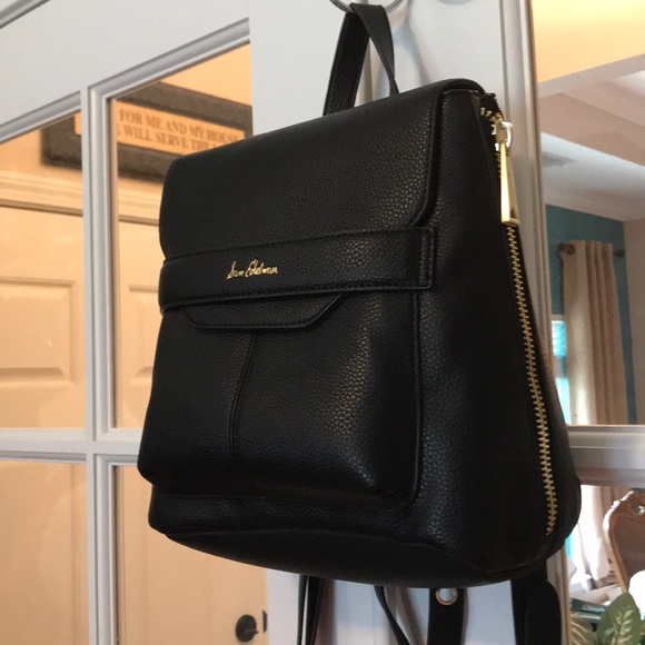 Sam Edelman | Bags | Sam Edelman Black Pebbled Leather Backpack | Poshmark